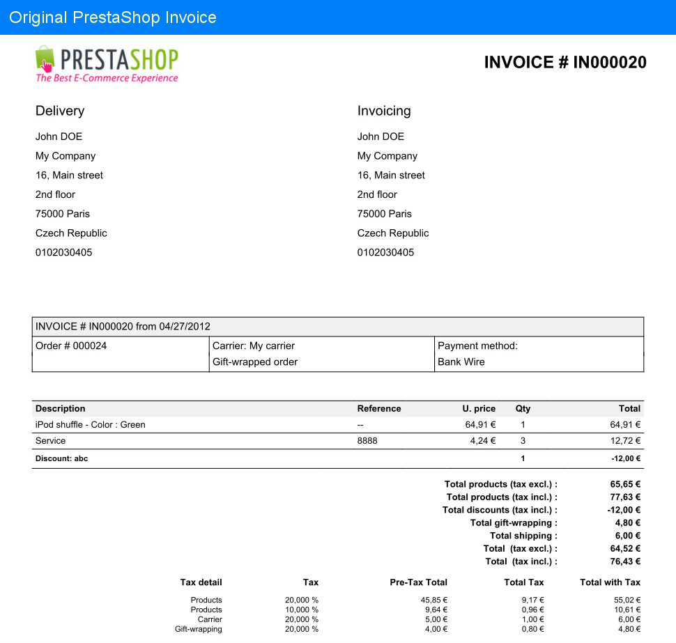 M4 PDF Extensions - PrestaAddons